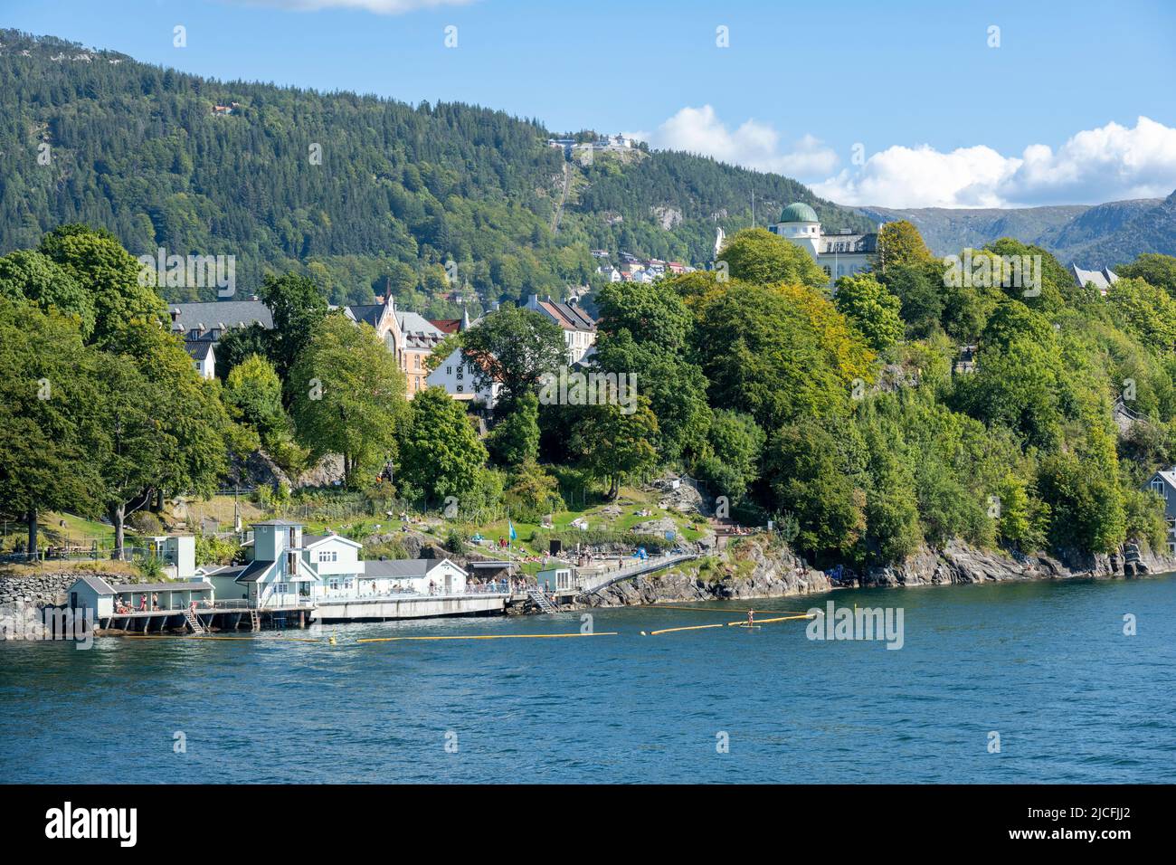 Norway, Vestland, Bergen, the outdoor pool Nordnes Sjøbad Stock Photo ...