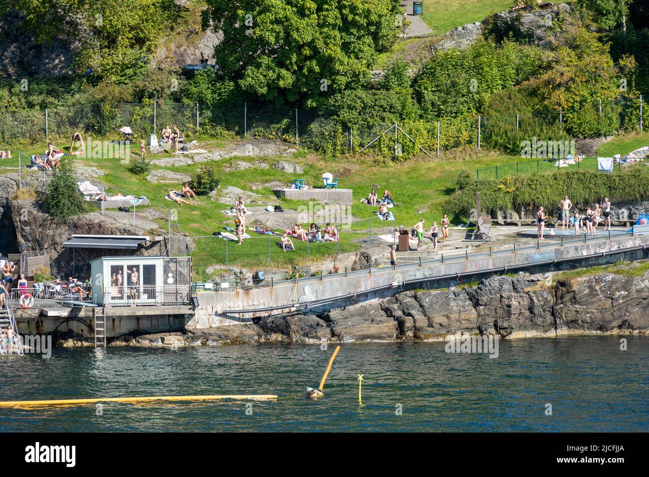 Norway, Vestland, Bergen, the outdoor pool Nordnes Sjøbad Stock Photo ...