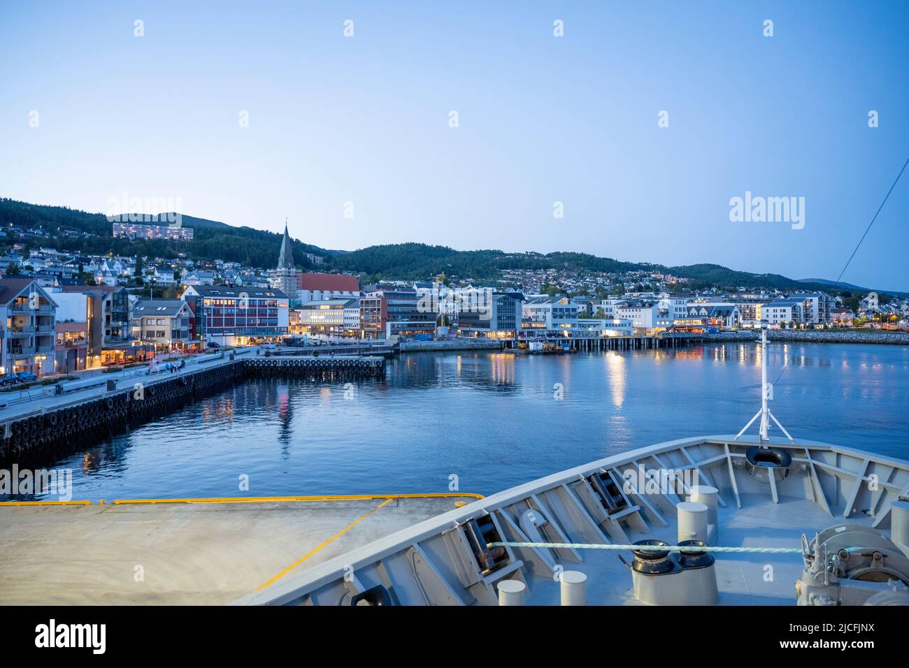 Norway, Møre og Romsdal, Molde, town view from the harbor side Stock ...