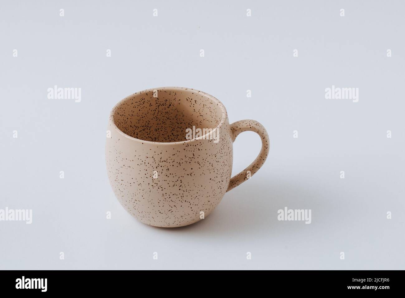Empty ceramic cup on white background, copy space Stock Photo - Alamy