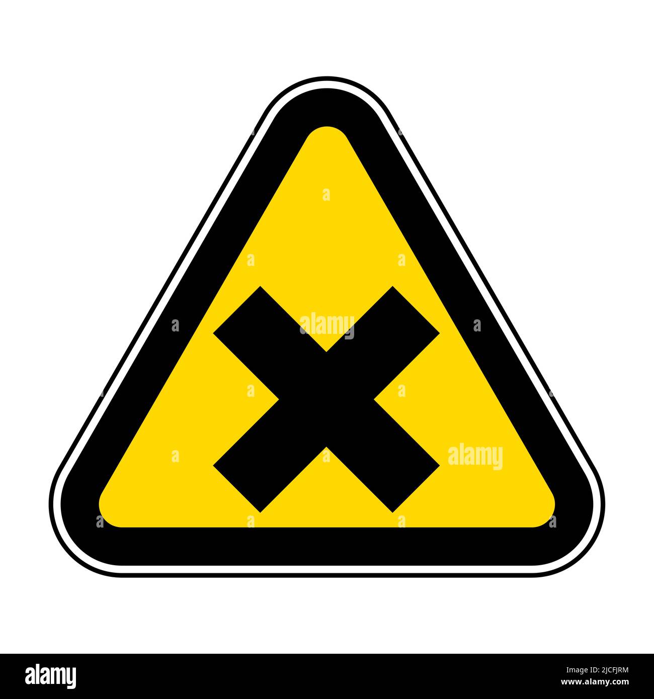 Beware Irritant Symbol Yellow Sign Isolate On White Background,Vector ...