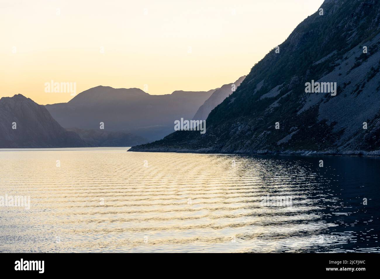 Morning atmosphere on the coast of skarstein hi-res stock photography ...