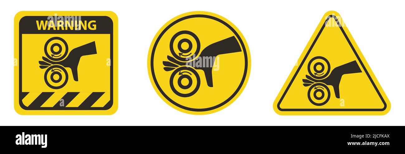 Hand Entangle Left Symbol Sign On White Background Stock Vector Image ...