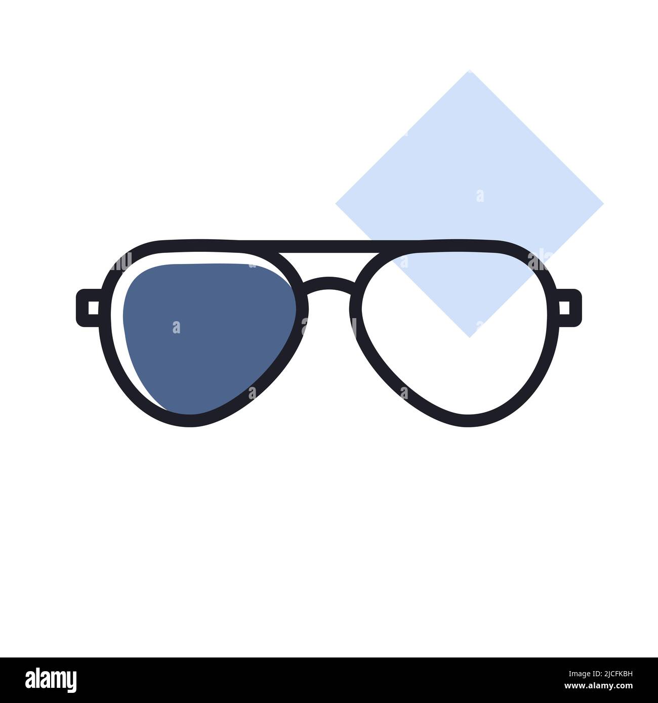 Sunglasses vector isolated icon. Summer sign. Graph symbol for travel ...