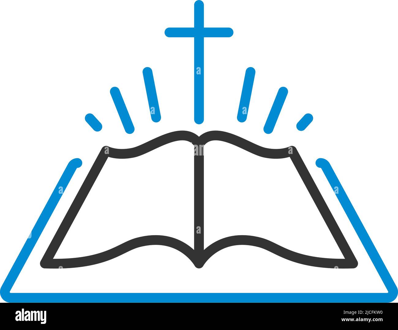 Holly Bible Icon. Editable Bold Outline With Color Fill Design. Vector ...