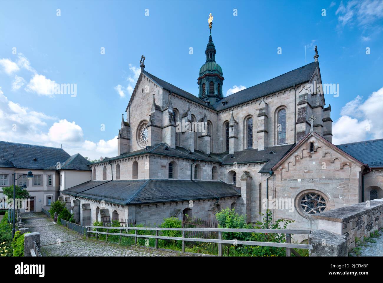 Cistercian Abbey Ebrach, monastery, monastery, house facade, spring ...