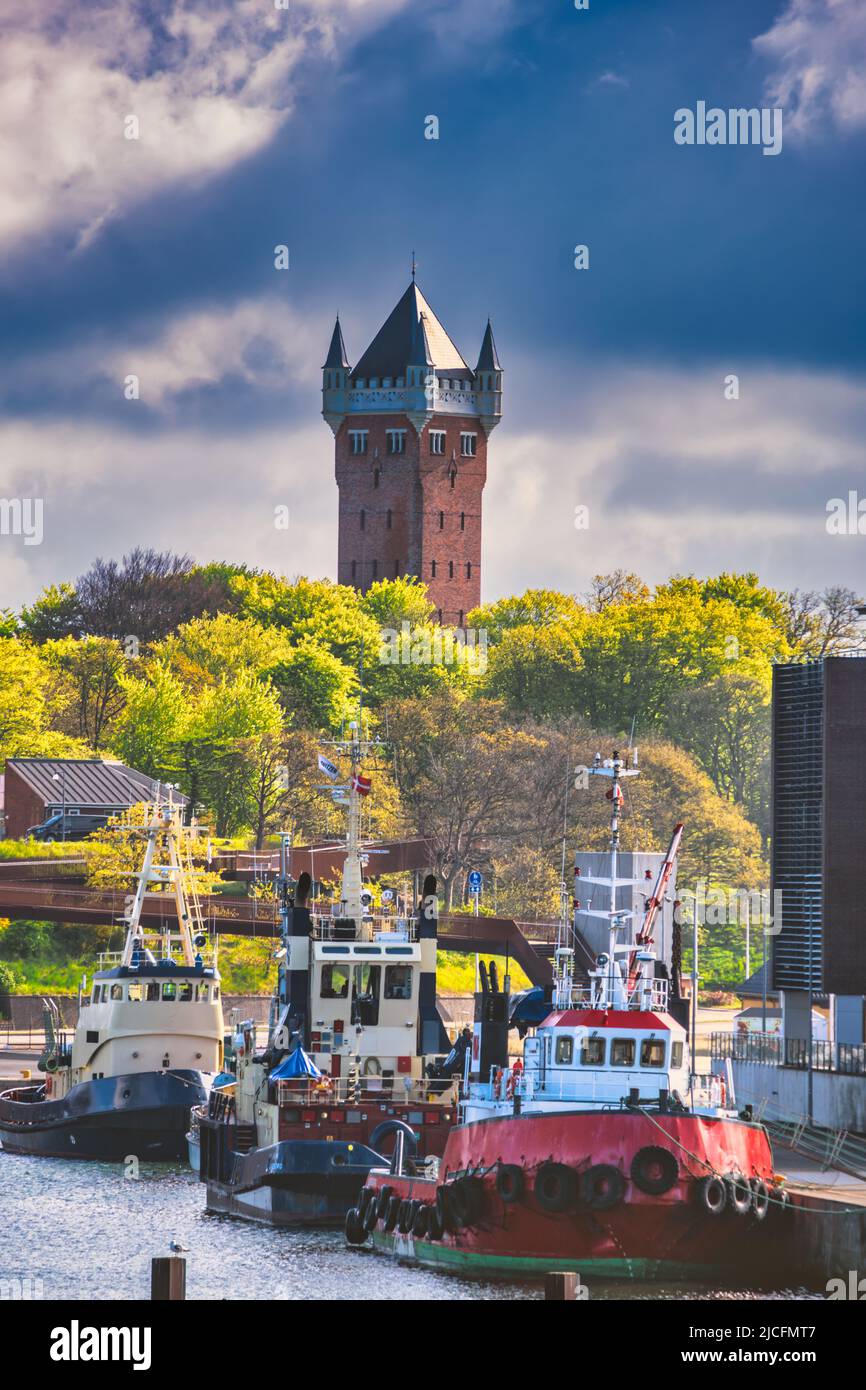 The old historic water tower esbjerg hi-res stock photography and ...