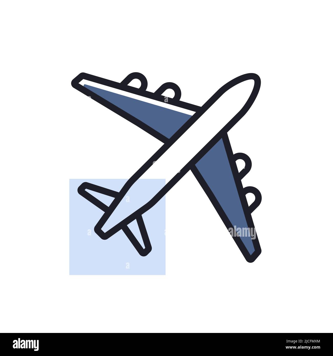 Airplane or plane vector isolated icon. Graph symbol for travel and ...