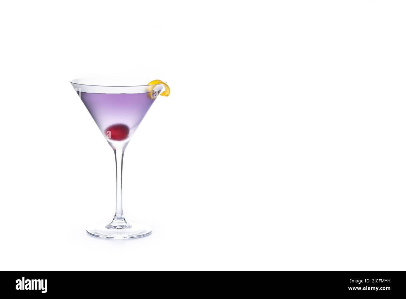 Aviation cocktail isolated on white background Stock Photo - Alamy