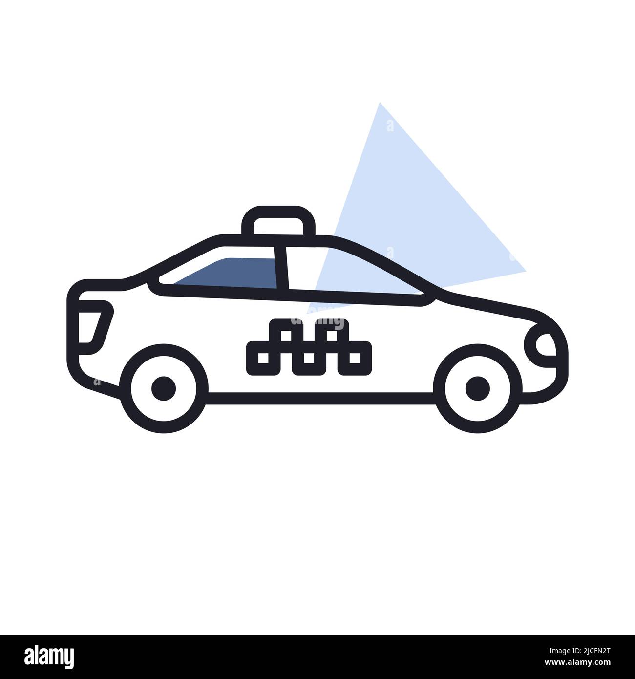 Taxi car flat vector isolated icon. Graph symbol for travel and tourism ...