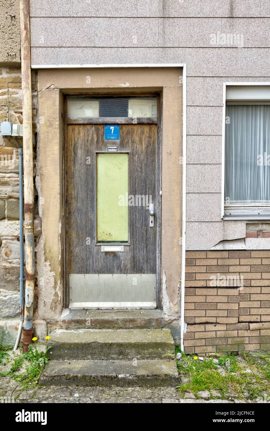 Front door, entrance, house facade, architecture, town view, Bad ...