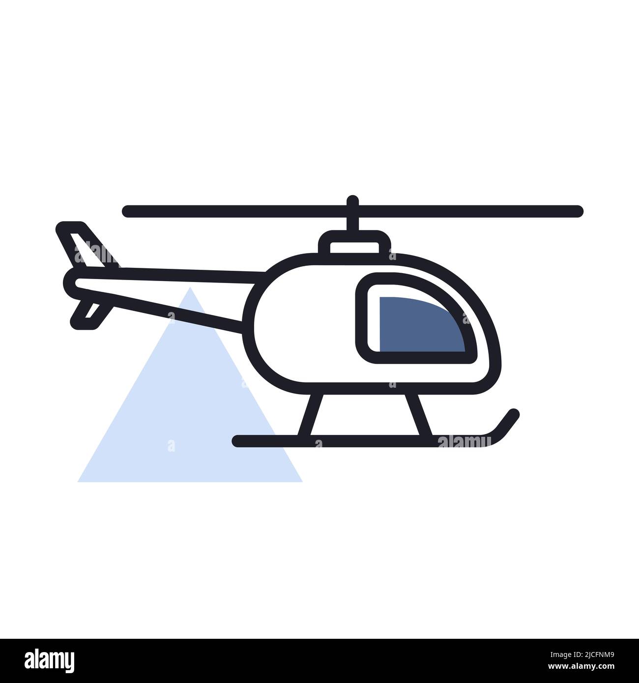 Helicopter vector isolated icon. Graph symbol for travel and tourism ...