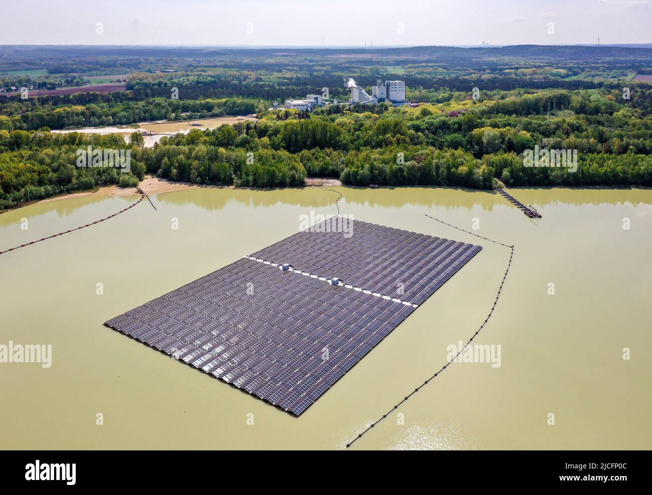 Germany's largest floating solar park, Haltern am See, North Rhine ...