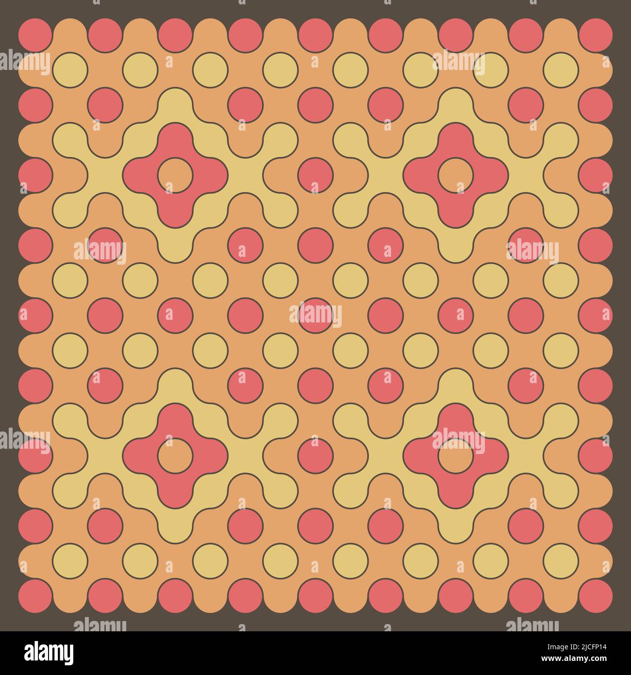 Random color rounded truchet tiling illustration Stock Vector Image ...