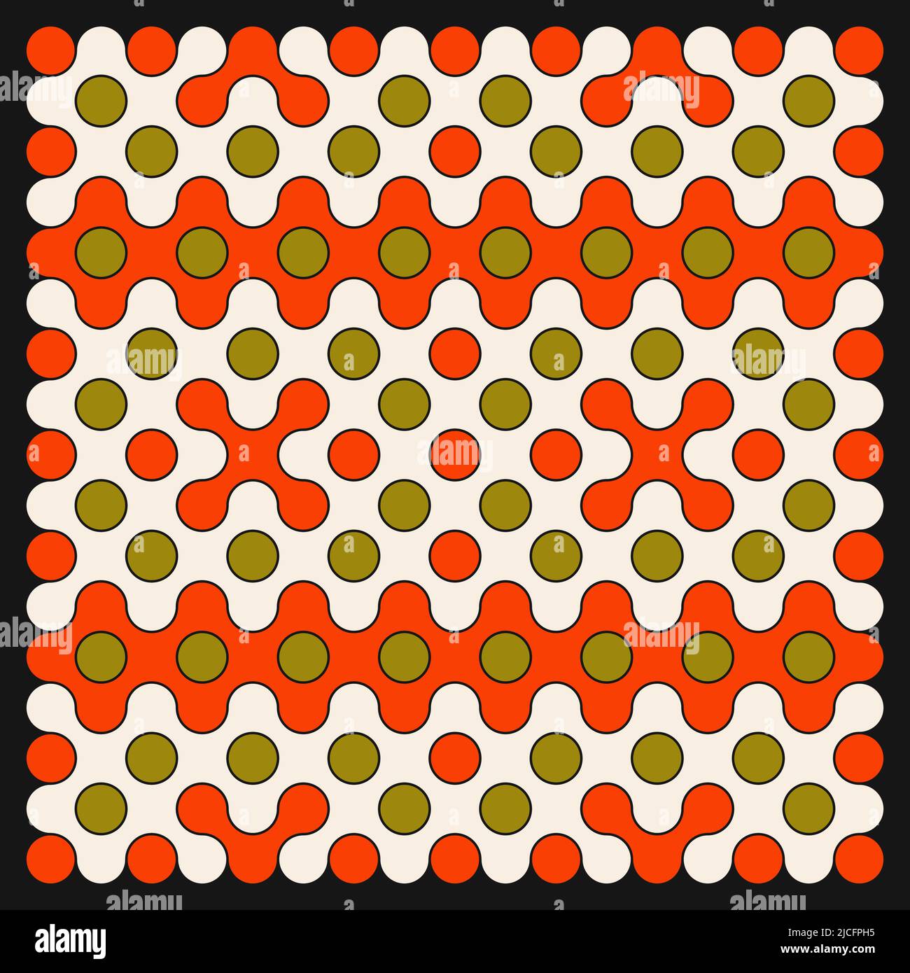 Random color rounded truchet tiling illustration Stock Vector Image ...