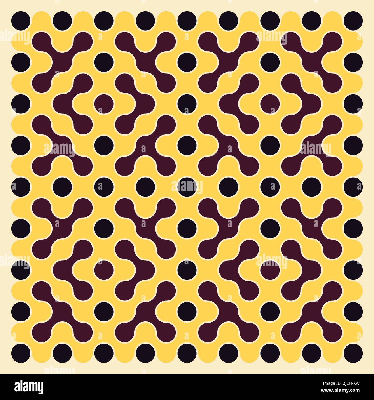 Random color rounded truchet tiling illustration Stock Vector Image ...
