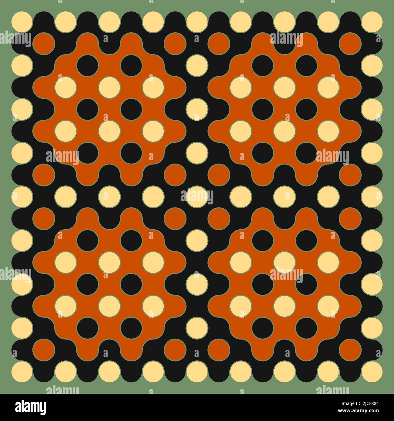 Random color rounded truchet tiling illustration Stock Vector Image ...
