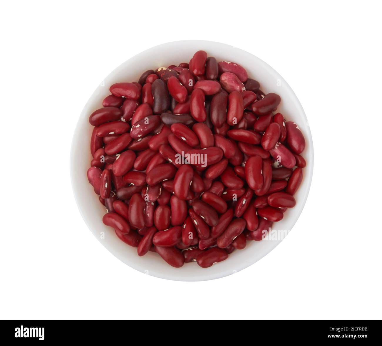 Red beans isolated on a white background Stock Photo - Alamy