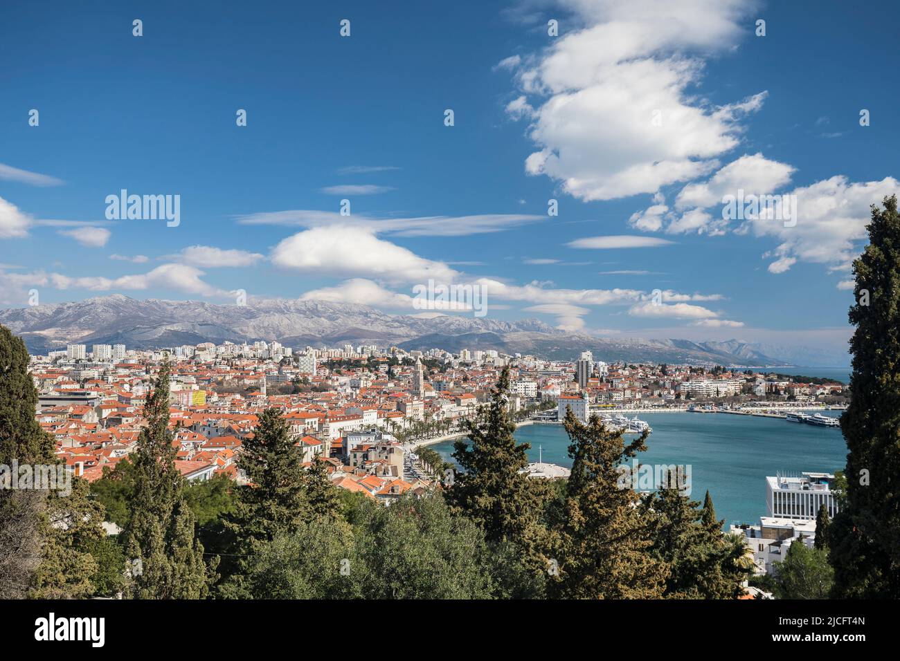 View of Split, Split-Dalmatia County, Dalmatia, Croatia, Europe Stock ...