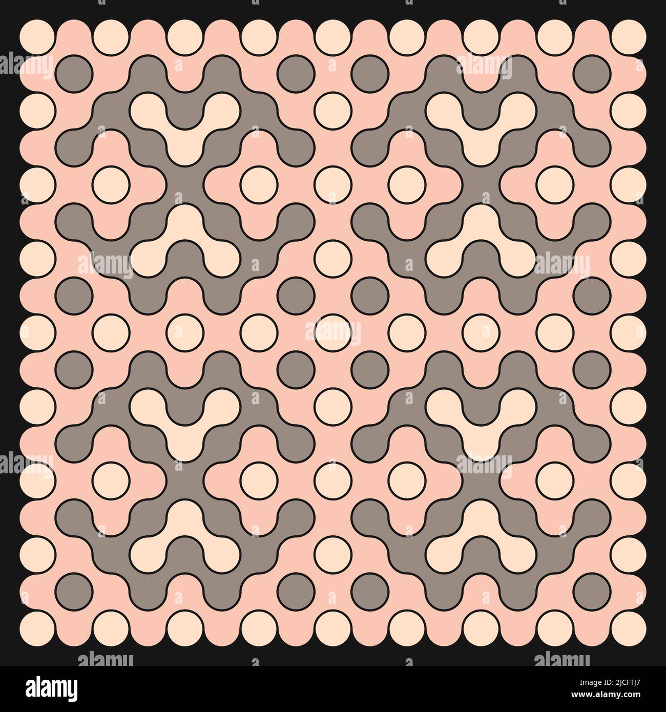 Random color rounded truchet tiling illustration Stock Vector Image ...