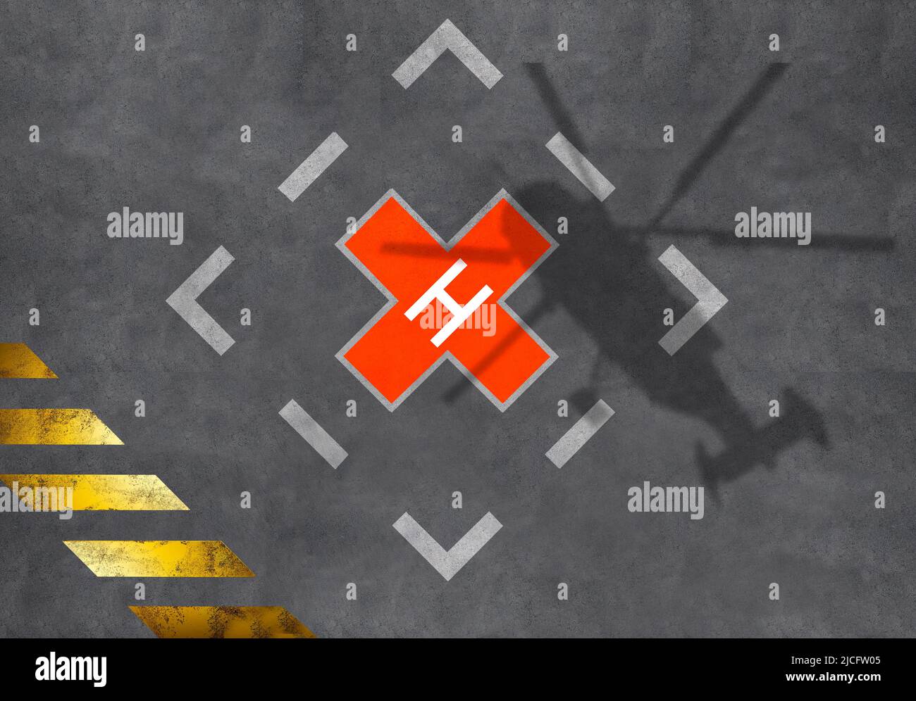 Helicopter landing place helipad hi-res stock photography and images ...