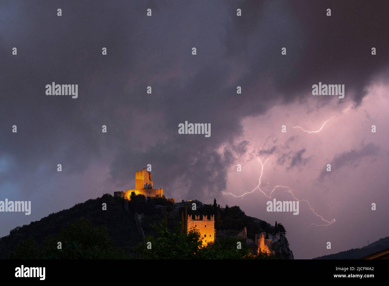 Castle city arco lake garda hi-res stock photography and images - Alamy
