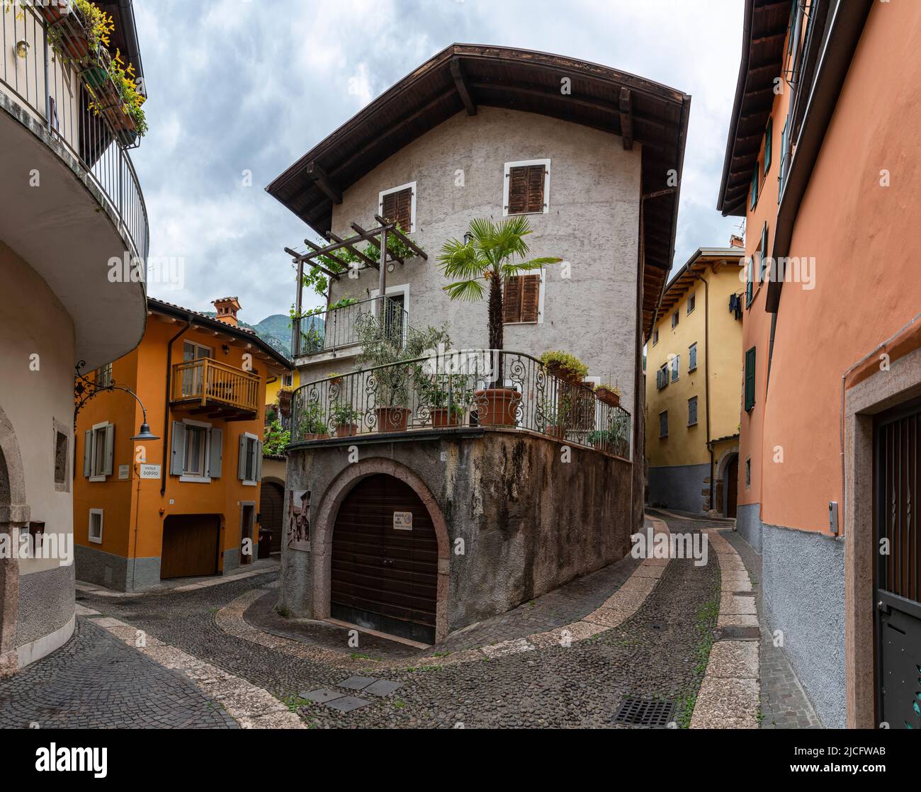 Old downtown of Arco, Italy Stock Photo - Alamy