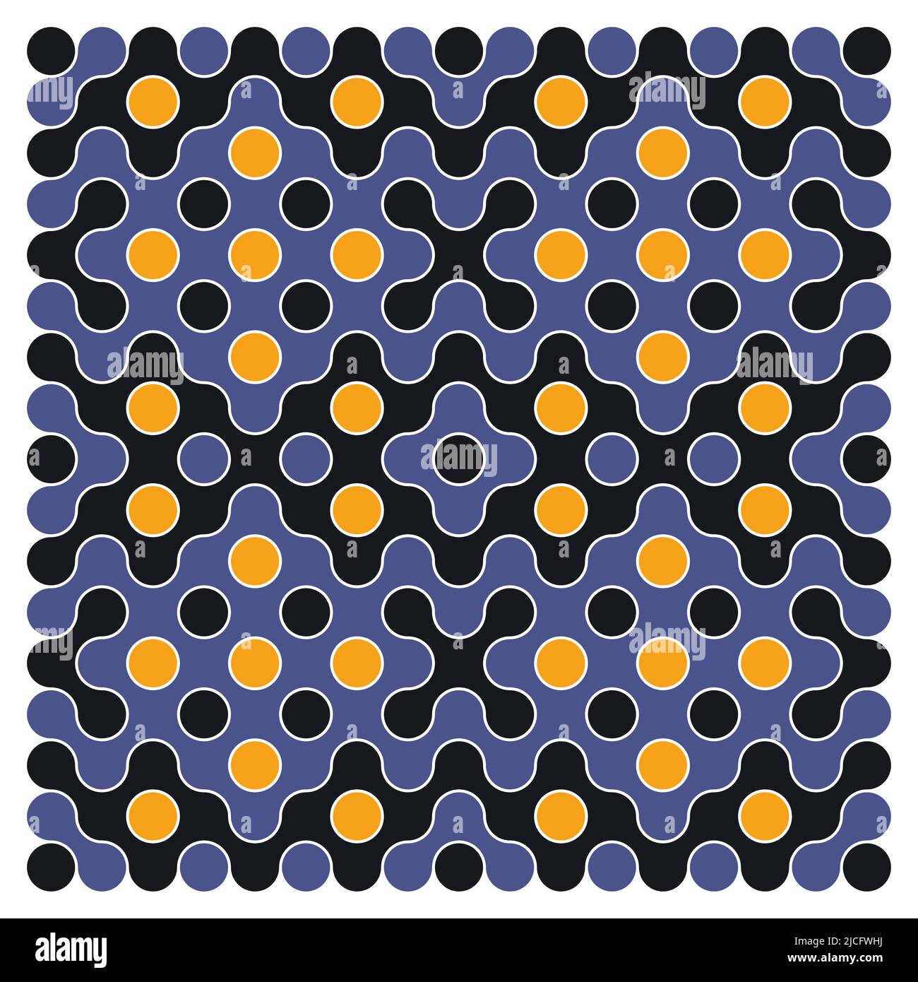 Random color rounded truchet tiling illustration Stock Vector Image ...