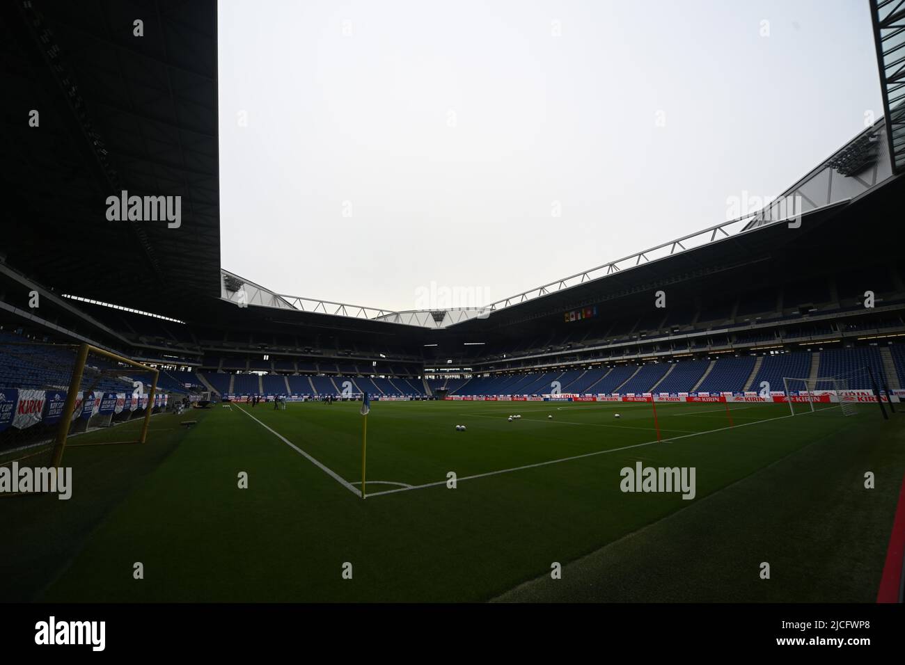 General view of Panasonic Stadium Suita on June 13, 2022 on the eve of ...