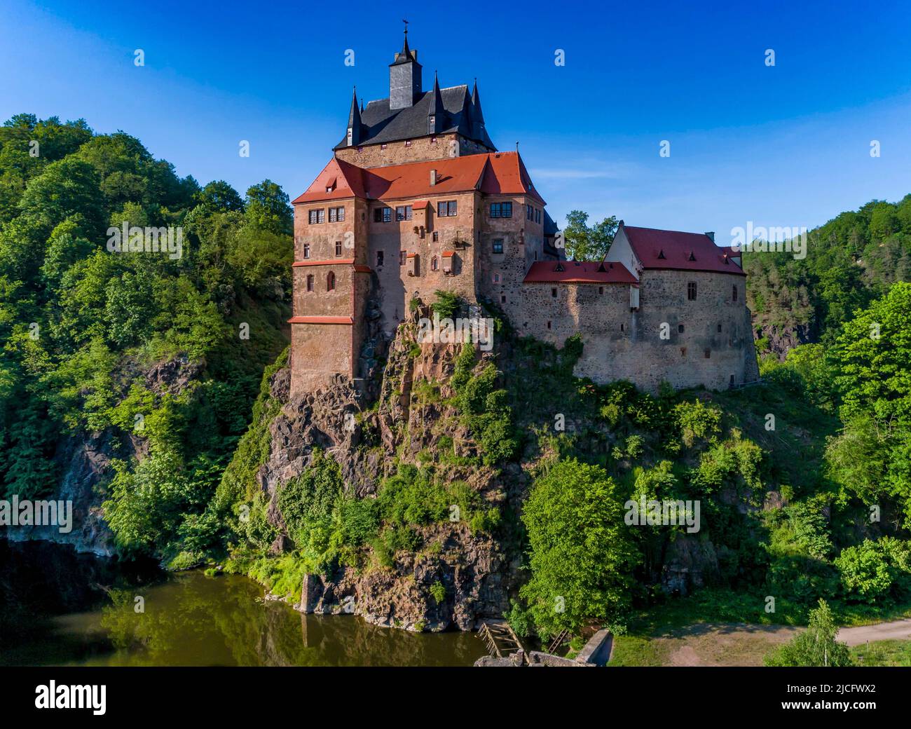 Saxonys most beautiful knights castle hi-res stock photography and ...