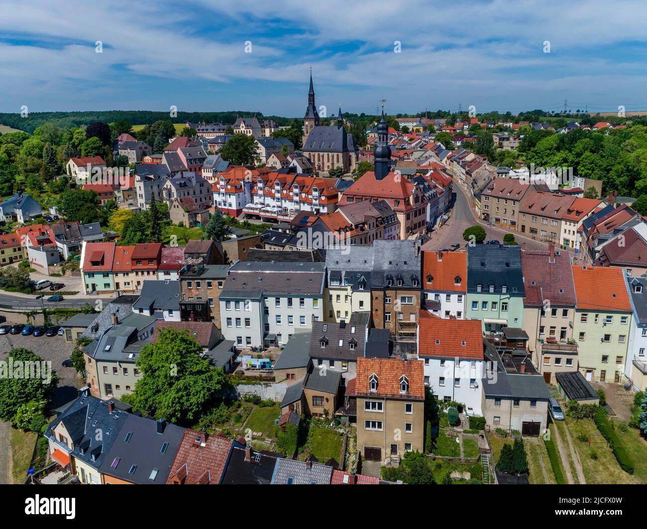 Old town facades of the city of waldenburg hi-res stock photography and ...