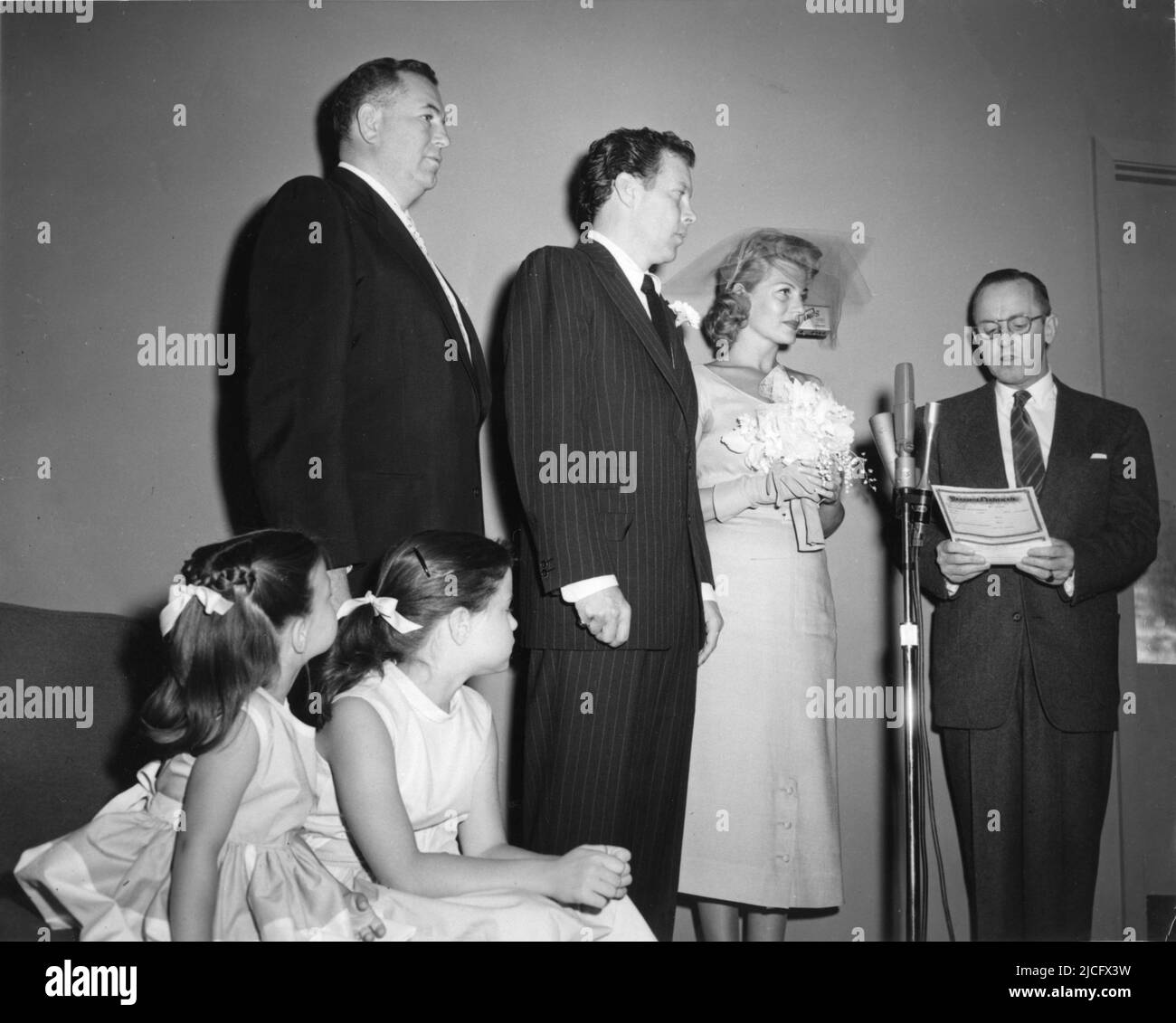 Wedding of DICK HAYMES and RITA HAYWORTH on 24th September 1953 ...