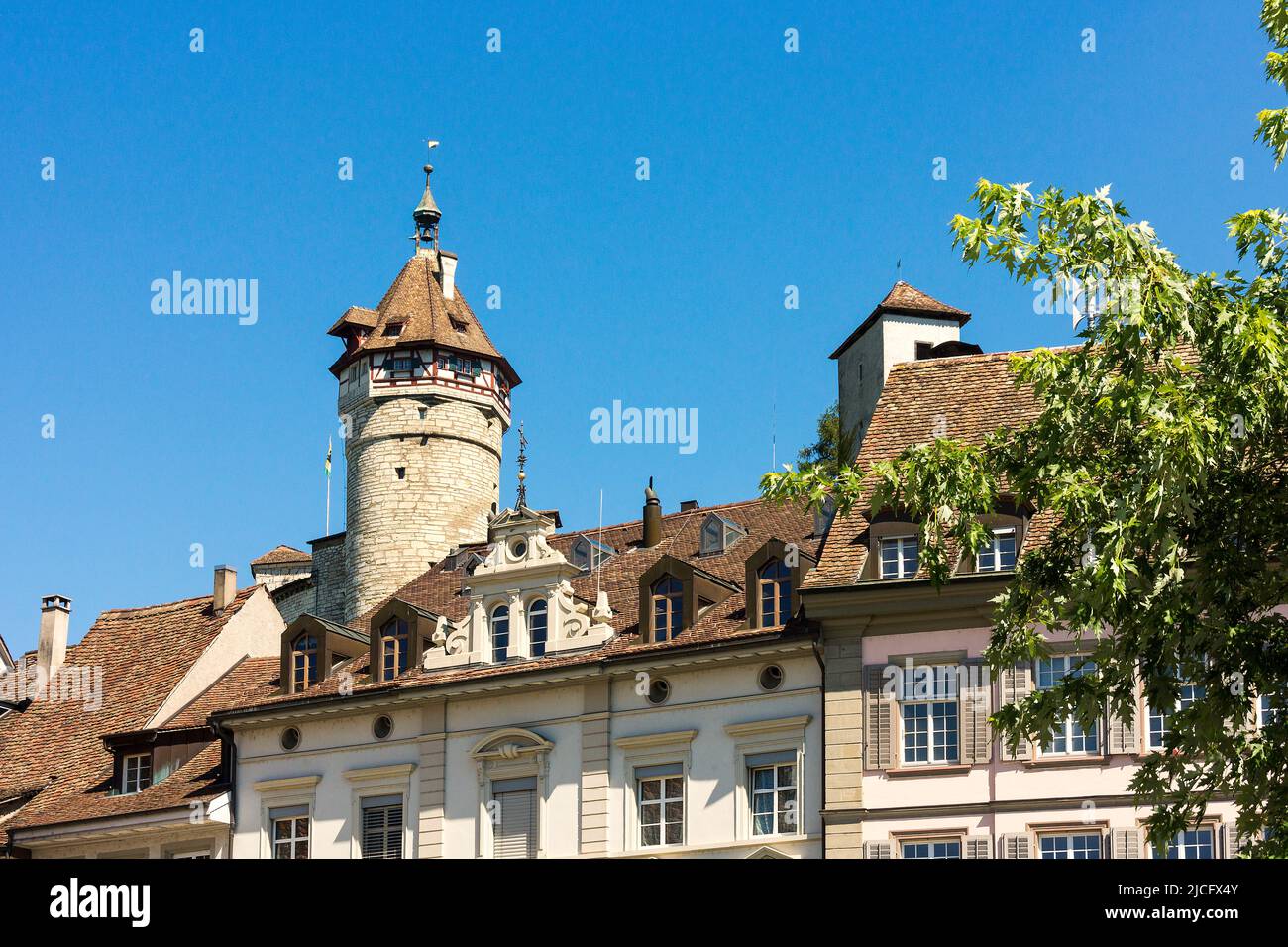 Switzerland, Schaffhausen, Munot fortress, tower Stock Photo - Alamy