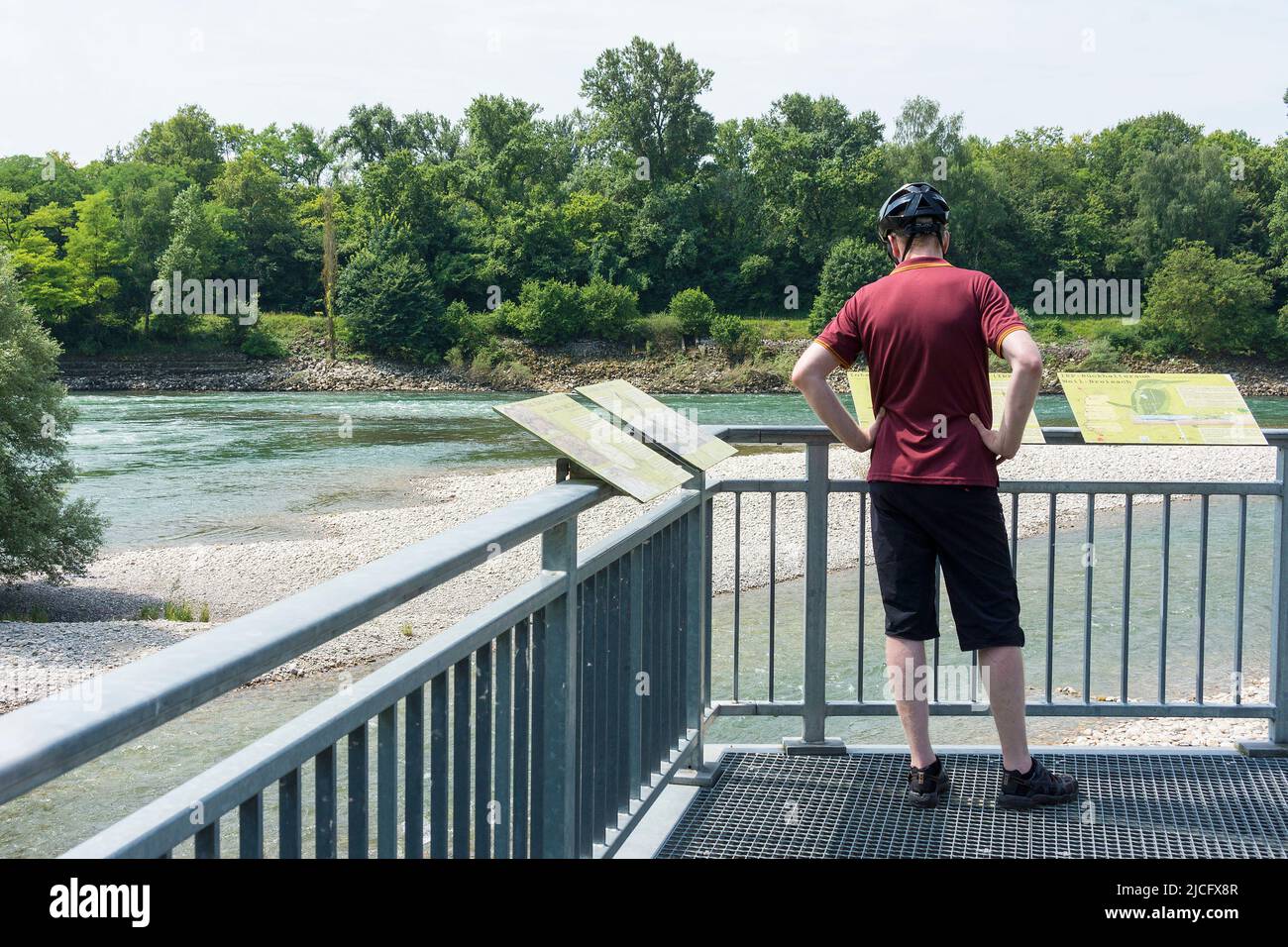 Germany, Baden-Württemberg, Rhine cycle path, Isteiner Schwellen ...
