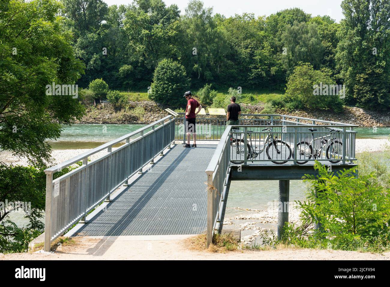 Germany, Baden-Württemberg, Rhine cycle path, Isteiner Schwellen ...