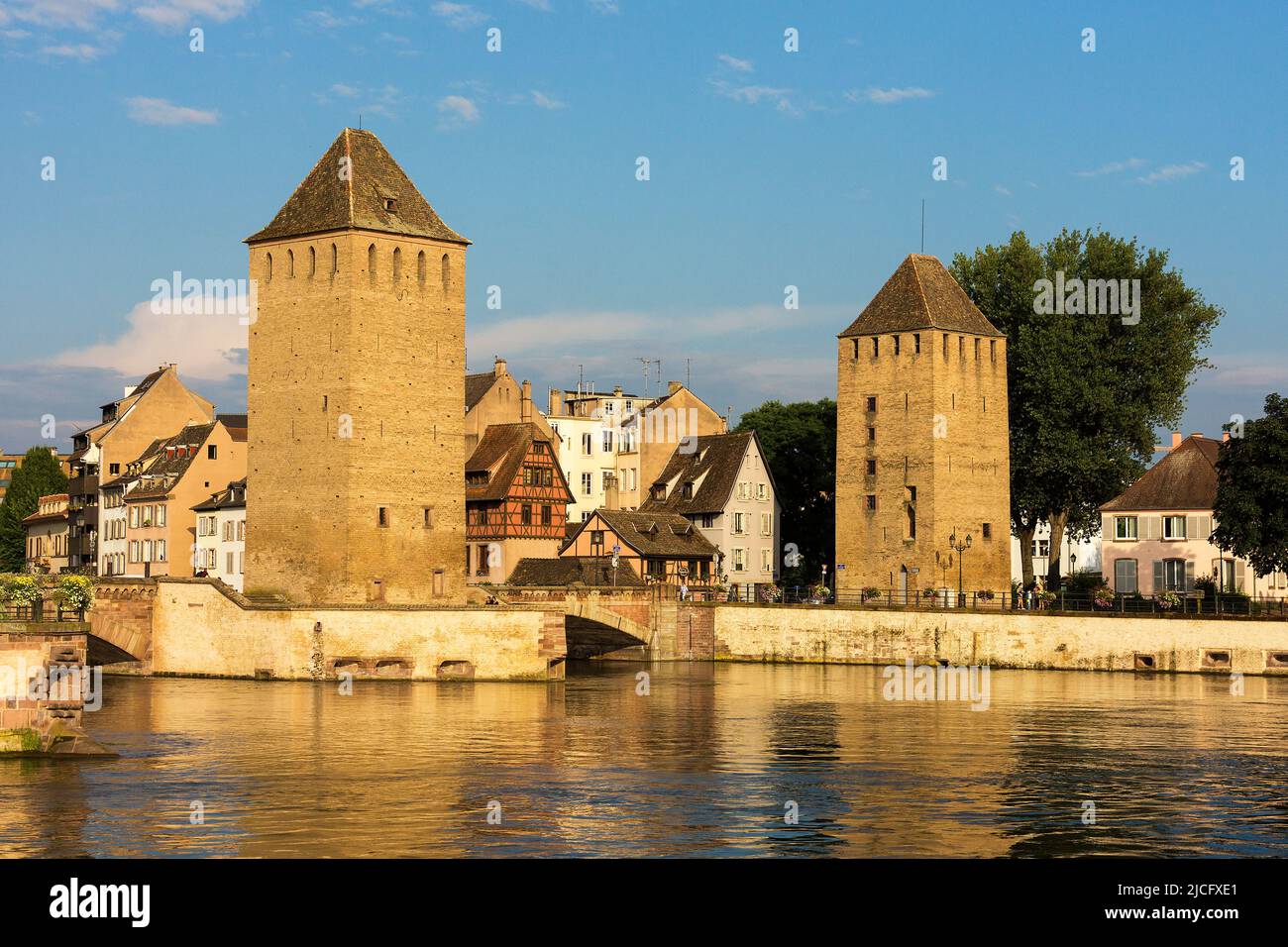 France, Strasbourg, old town, Ponts Couverts de Strasbourg, defense ...
