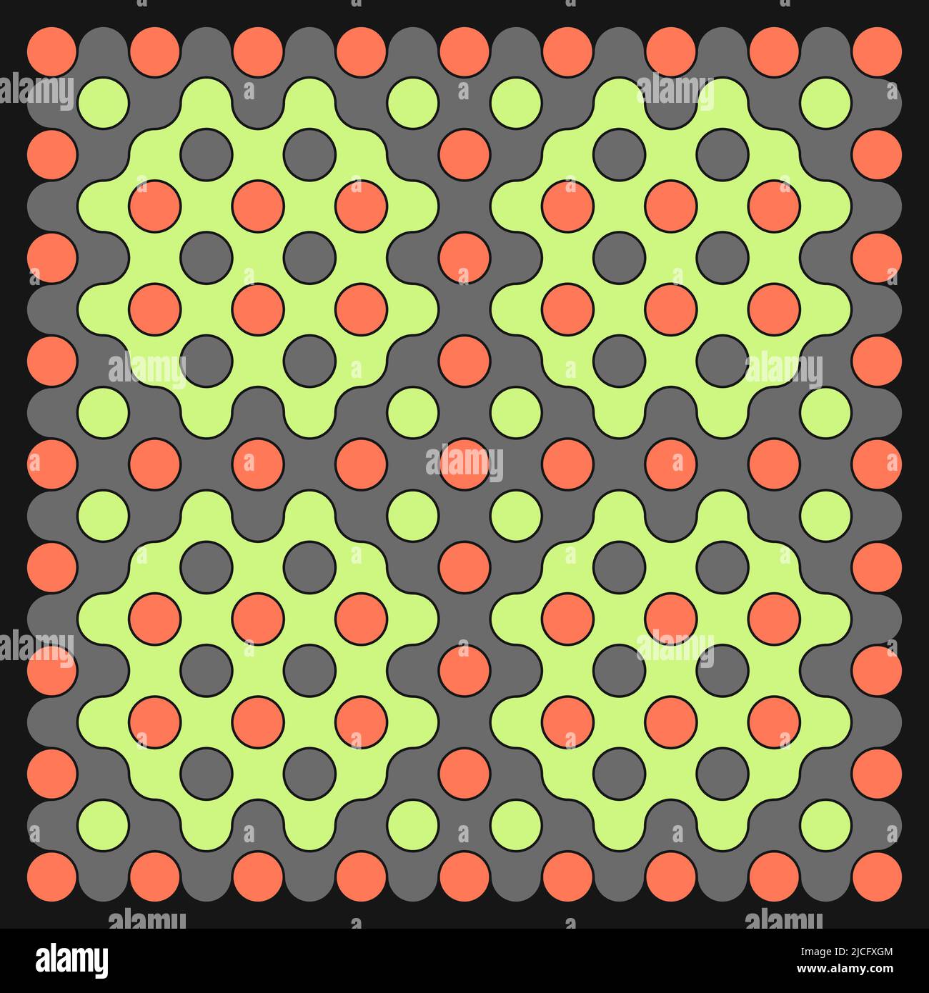 Random color rounded truchet tiling illustration Stock Vector Image ...