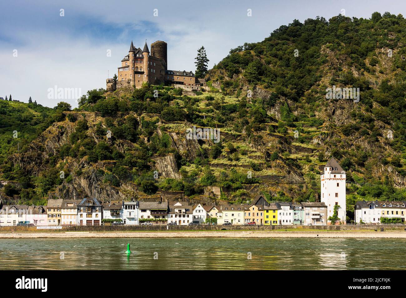 Katz castle and loreley rock hi-res stock photography and images - Alamy