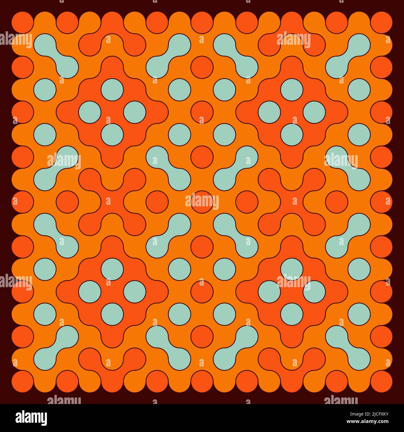 Random color rounded truchet tiling illustration Stock Vector Image ...