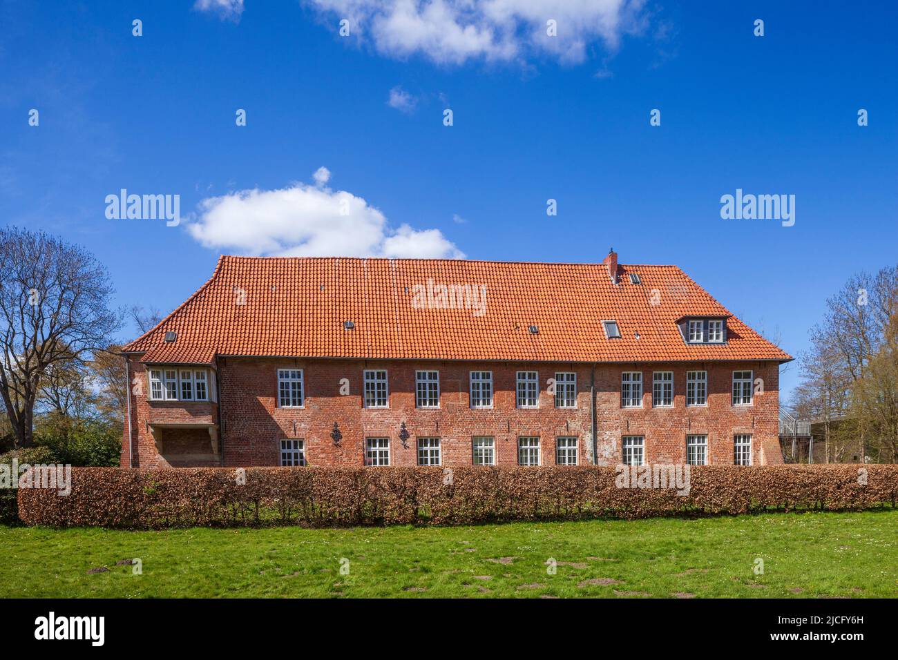 Medieval moated castle Blomendal in Bremen-Blumenthal, Bremen, Germany ...