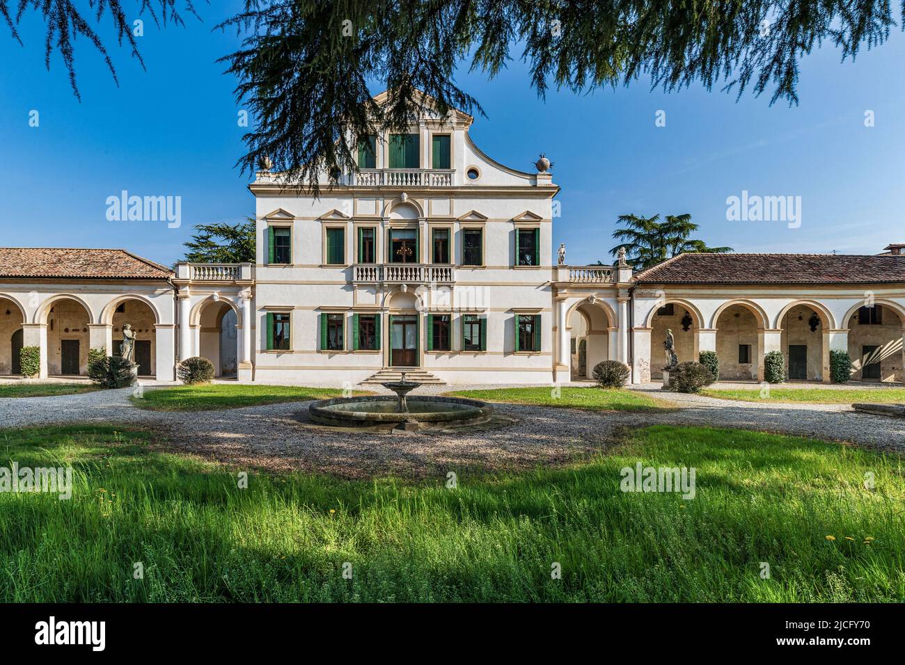 Italy Veneto Istrana (Tv ) Villa Lattes (1715) by Giorgio Massari Stock ...