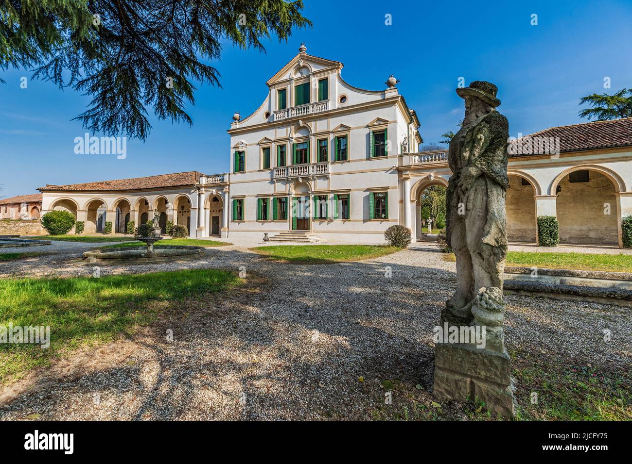 Italy Veneto Istrana (Tv ) Villa Lattes (1715) by Giorgio Massari Stock ...