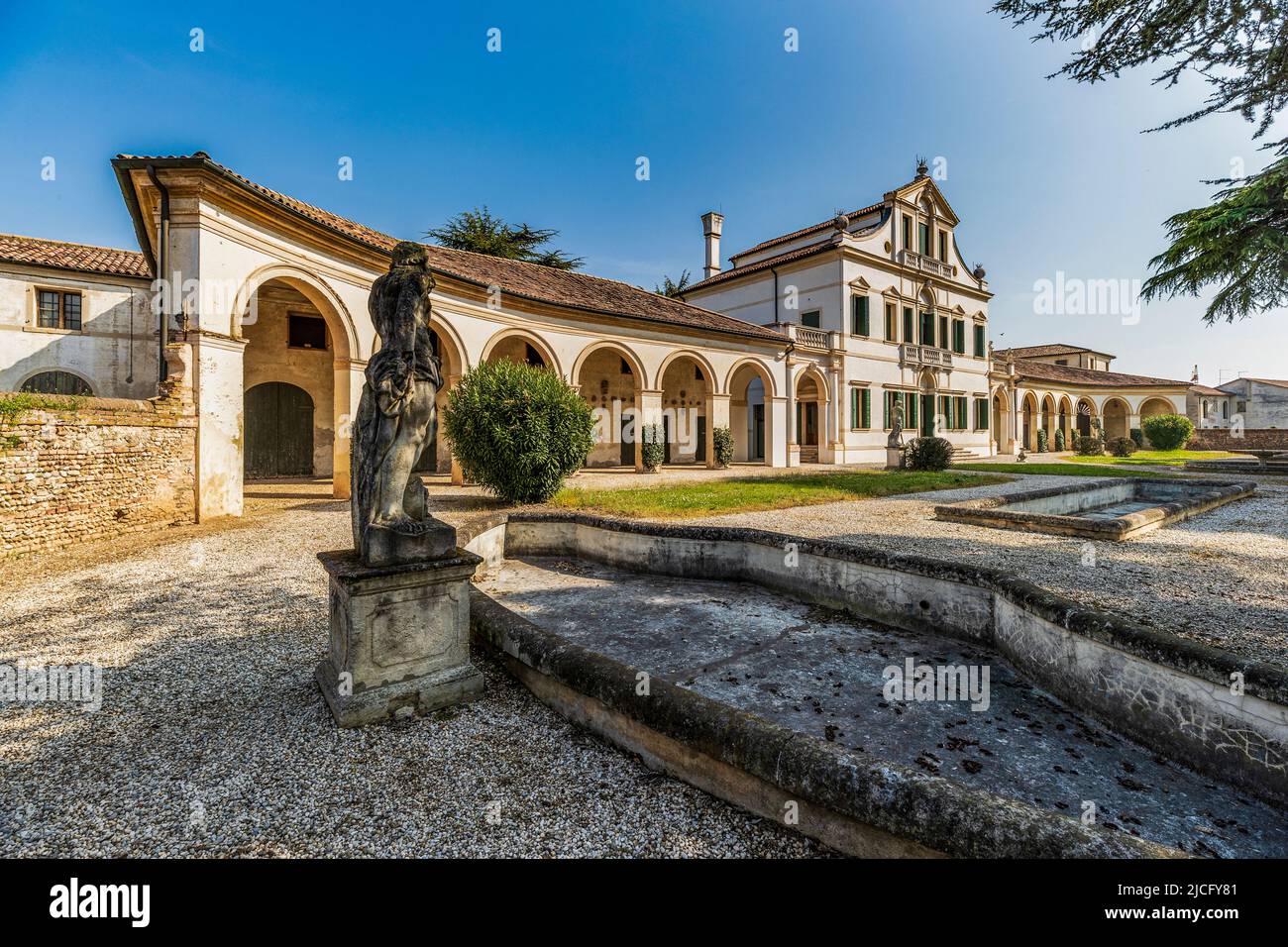 Italy Veneto Istrana (Tv ) Villa Lattes (1715) by Giorgio Massari Stock ...