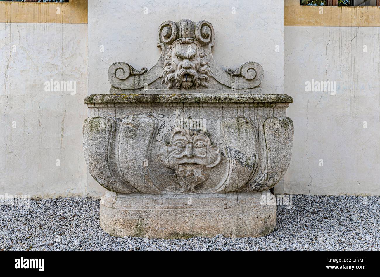 Italy Veneto Istrana (Tv ) Villa Lattes (1715) by Giorgio Massari Stock ...