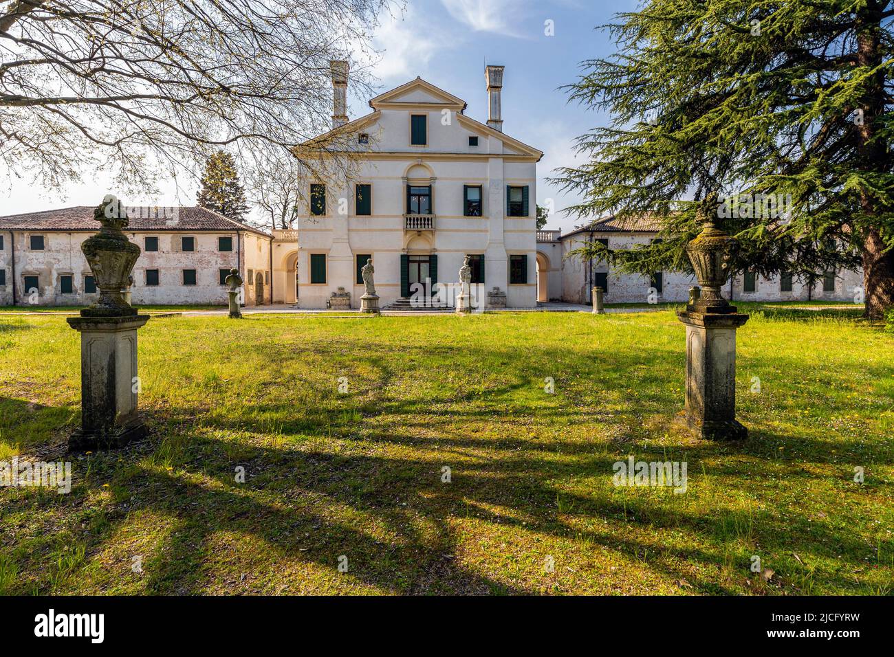 Italy Veneto Istrana (Tv ) Villa Lattes (1715) by Giorgio Massari Stock ...