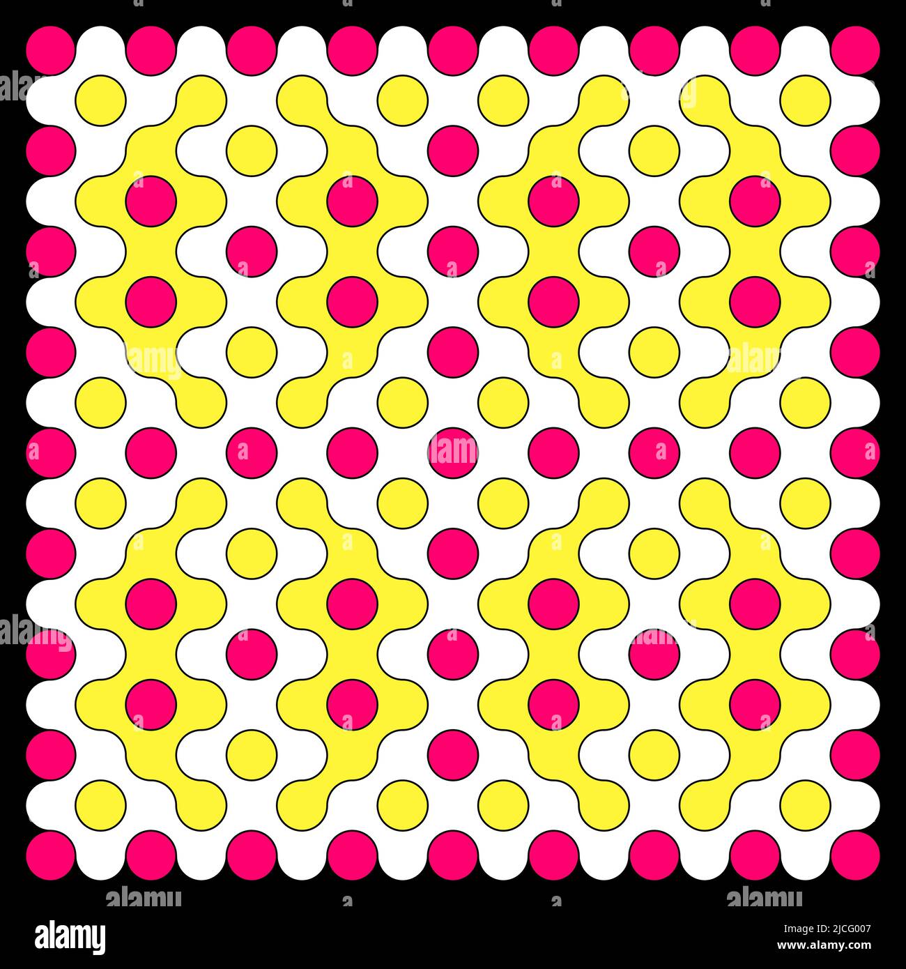 Random color rounded truchet tiling illustration Stock Vector Image ...