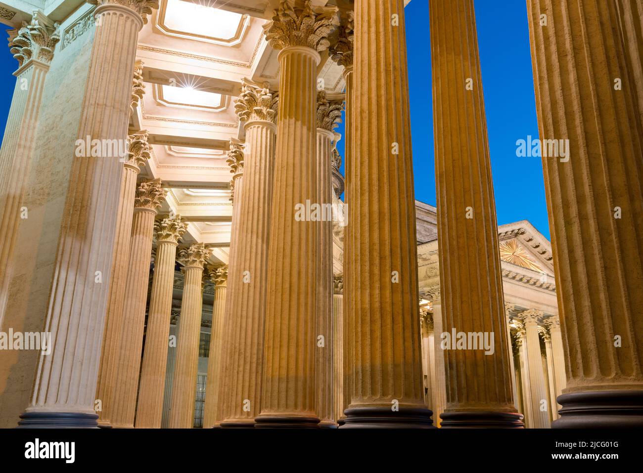 Columns of Kazan Cathedral, Saint Petersburg, Russia Stock Photo - Alamy