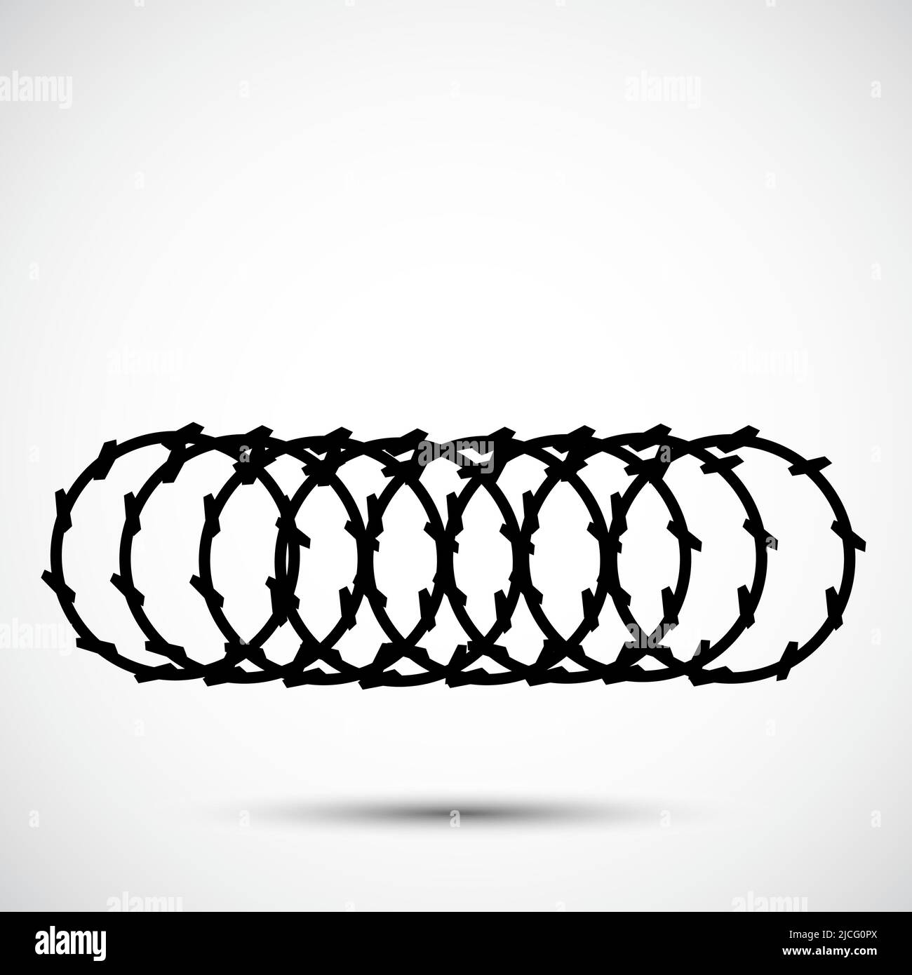 Barbed wire signage Stock Vector Images - Alamy
