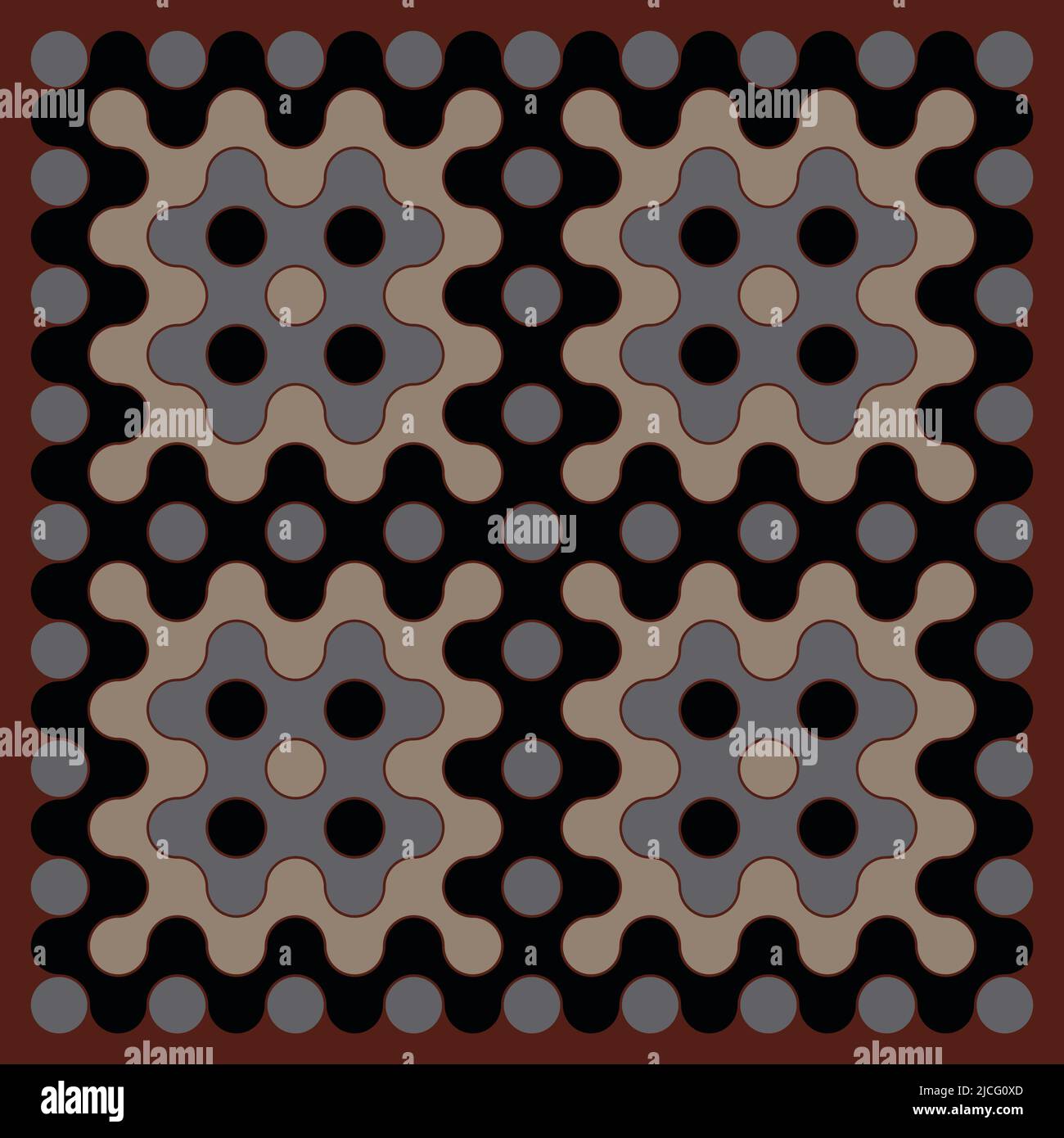 Random color rounded truchet tiling illustration Stock Vector Image ...