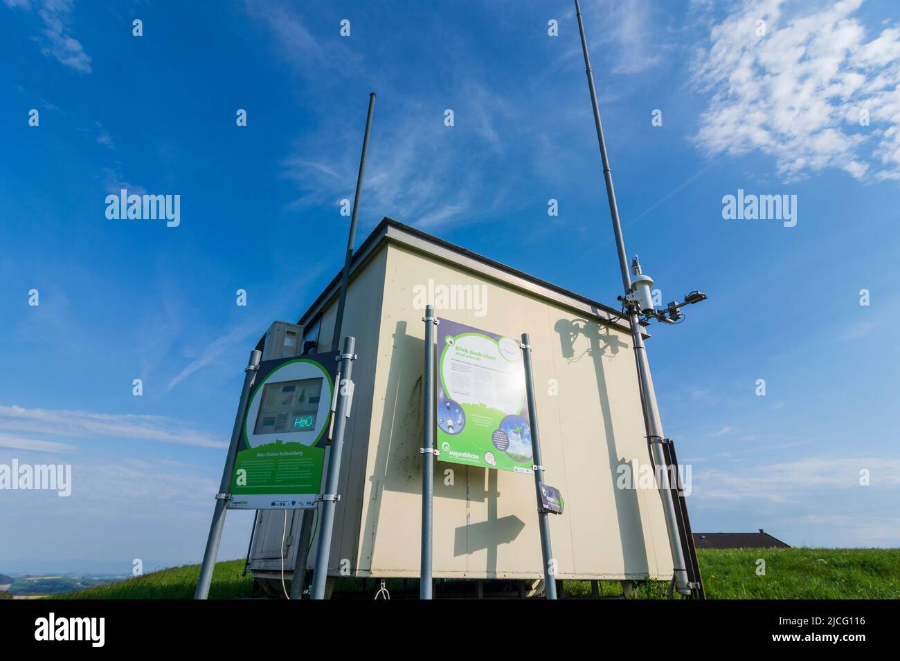 Weather station container on kollmitzberg in mostviertel region hi-res ...